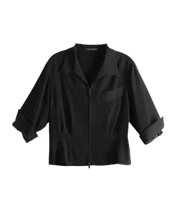 Y’s Short Sleeve Zipper Shirt