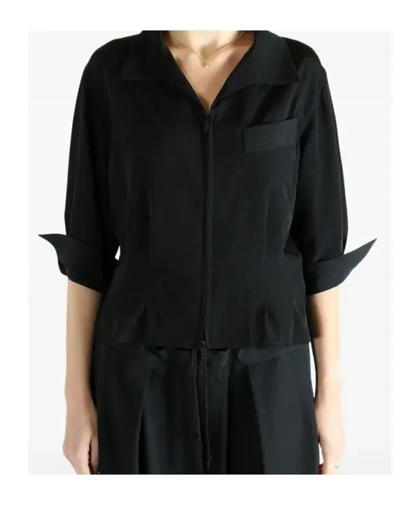 Y’s Short Sleeve Zipper Shirt