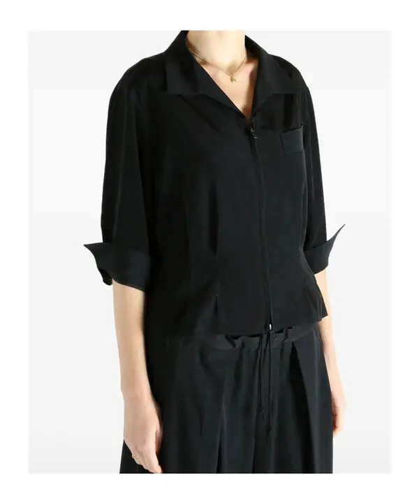 Y’s Short Sleeve Zipper Shirt