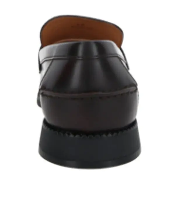 TOD'S Logo-plaque Square-toe Leather Loafers