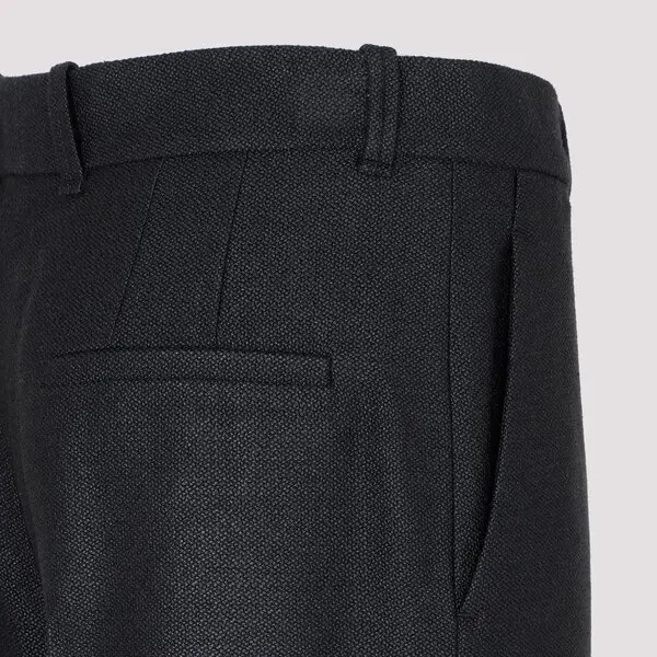 Chloé High-waisted Wide-leg Trousers - Black