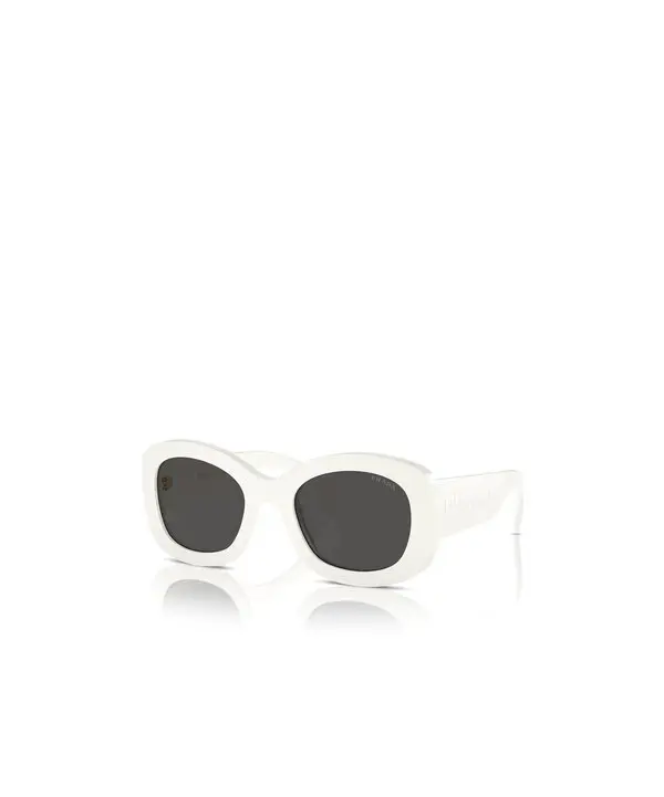 Prada Oval Frame Sunglasses - Black