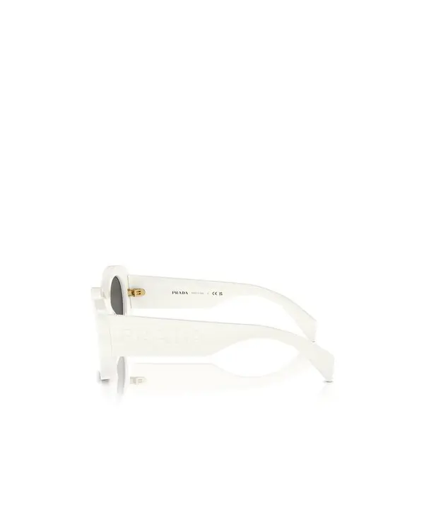 Prada Oval Frame Sunglasses - Black