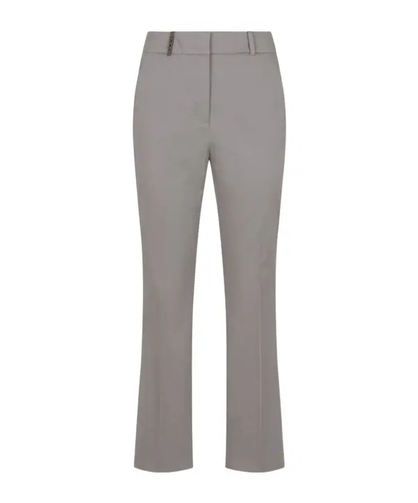Peserico Straight Leg Tailored Pants - Gray