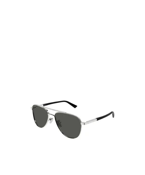 Gucci Aviator Frame Sunglasses - Silver