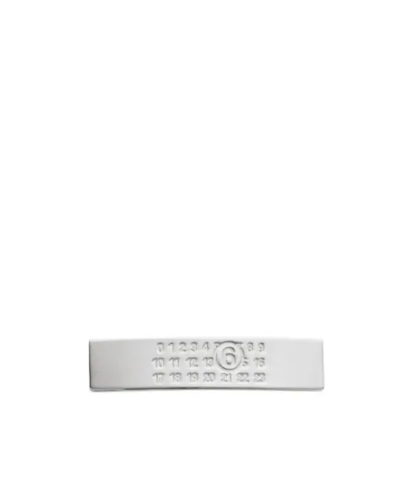MAISON MARGIELA Numeric Hair Clip - Silver