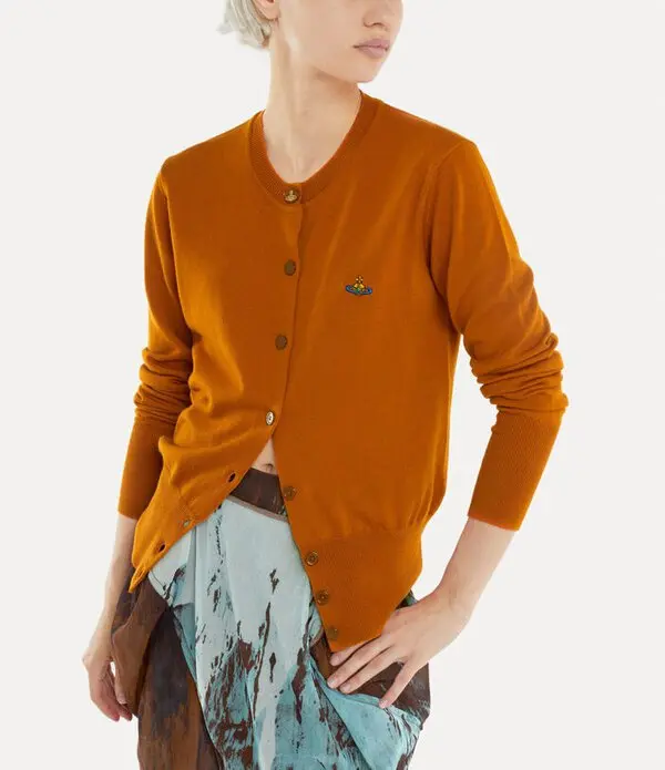VIVIENNE WESTWOOD Orb Embroidered Buttoned Cardigan