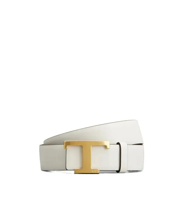 TOD'S T-timeless Reversible Belt - White