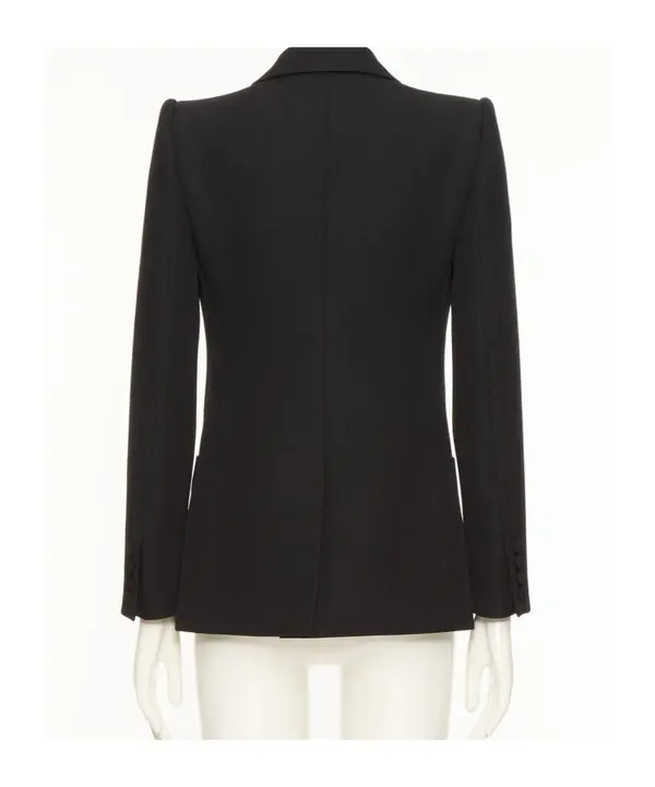 Valentino Garavani Double-breasted Long-sleeved Blazer - Black