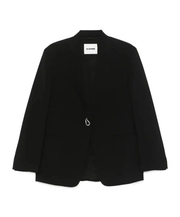 JIL SANDER Wool Blazer - Black