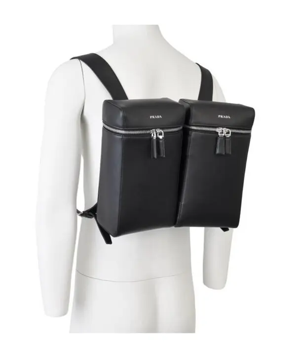 Prada Double Leather Backpack
