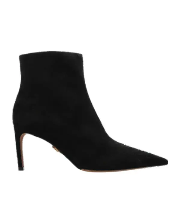 Dolce & Gabbana Pointed Toe Stiletto Ankle Boots - Black
