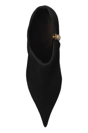 Dolce & Gabbana Pointed Toe Stiletto Ankle Boots - Black