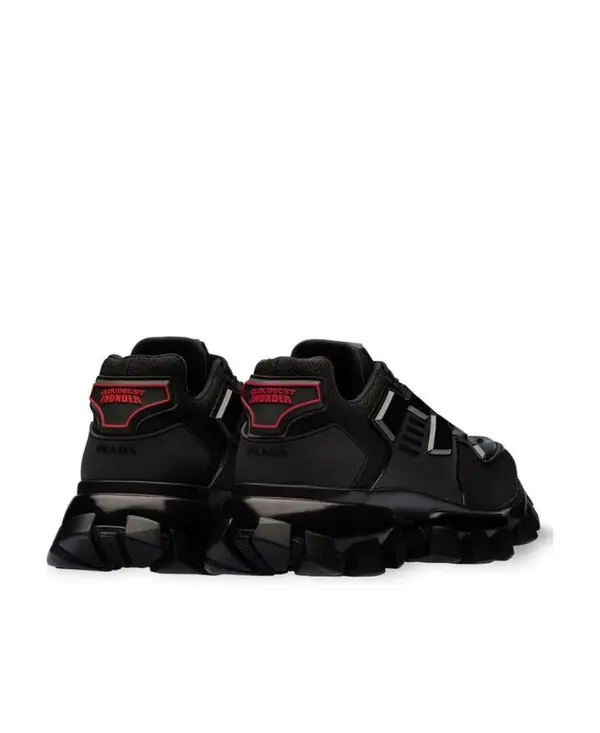 Prada Cloudbust Thunder Technical Fabric Sneakers - Black