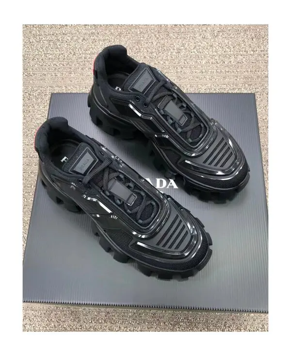 Prada Cloudbust Thunder Technical Fabric Sneakers - Black