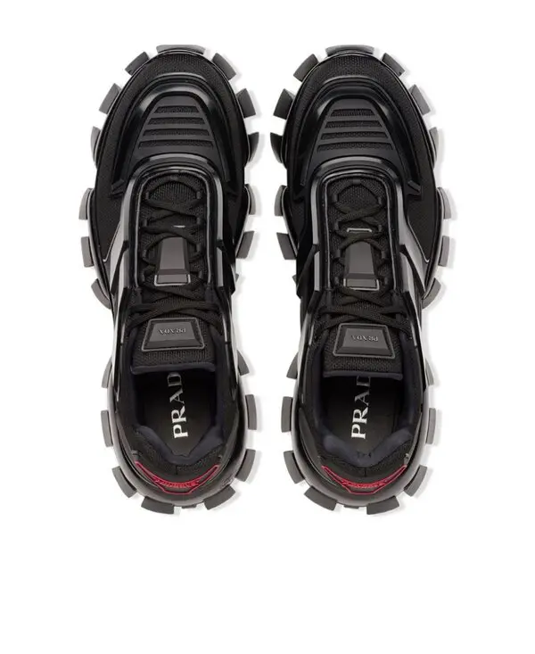 Prada Cloudbust Thunder Technical Fabric Sneakers - Black