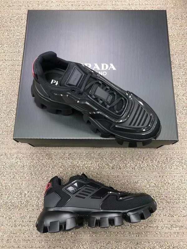 Prada Cloudbust Thunder Technical Fabric Sneakers - Black