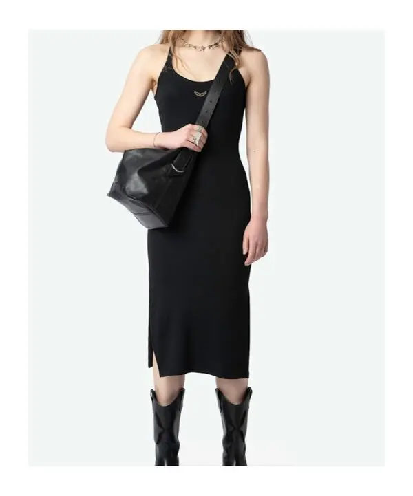 Zadig&Voltaire Sleeveless Ribbed Midi Dress