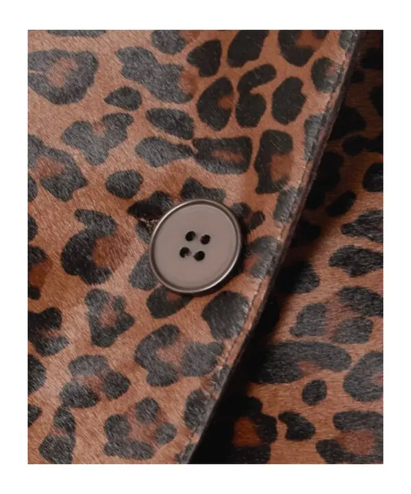 Nour Hammour Leopard Print Coat