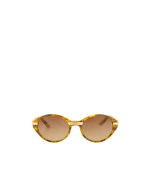 Casablanca Full-rim Oval Sunglasses - Brown