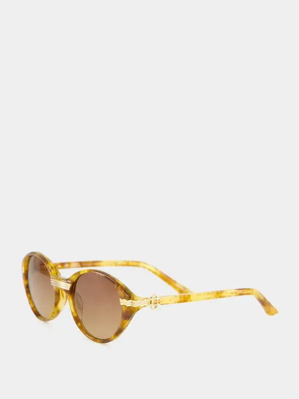 Casablanca Full-rim Oval Sunglasses