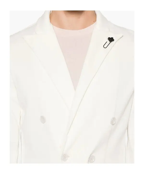 LARDINI Knitted Blazer - White