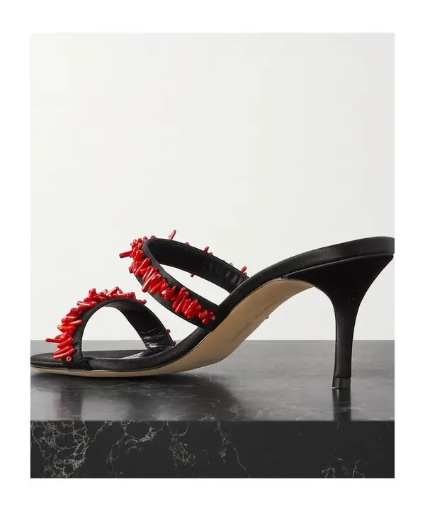 Manolo Blahnik Embellished Strappy High-heeled Sandals