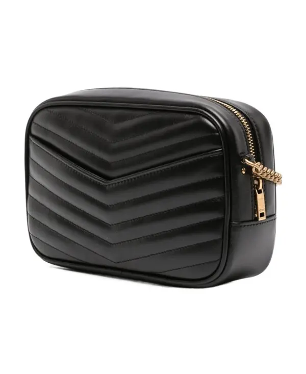 Saint Laurent Lou Mini Shoulder Bag With Logo Plaque