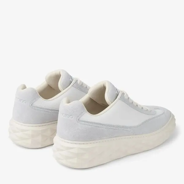 JIMMY CHOO Opal Leather Mix Low Top Trainers