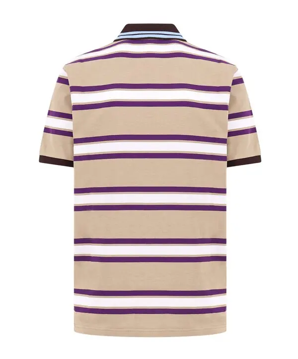 Gucci Striped Jersey Polo Top