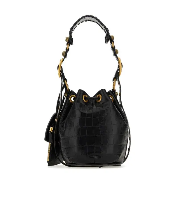 Balenciaga Le Cagole Xs Bucket Shoulder Bag - Black