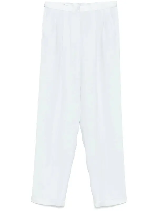 FORTE_FORTE Tailored Trousers - White