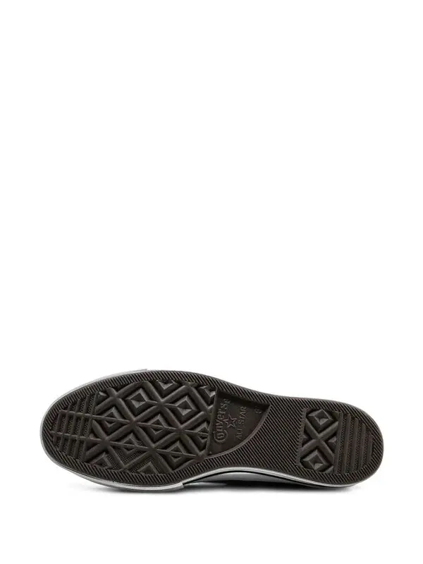 CONVERSE Round Toe Lace Up Platform Sneakers - Black