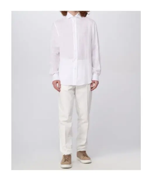 Brunello Cucinelli Pleated Straight-leg Trousers - White