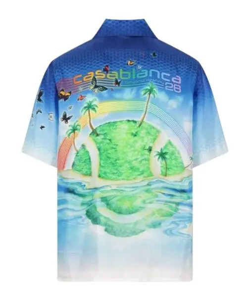 Casablanca Beyond Destiny Bowling Shirt - Blue