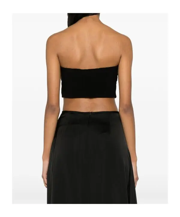Norma Kamali Strapless Ruched Bandeau Top