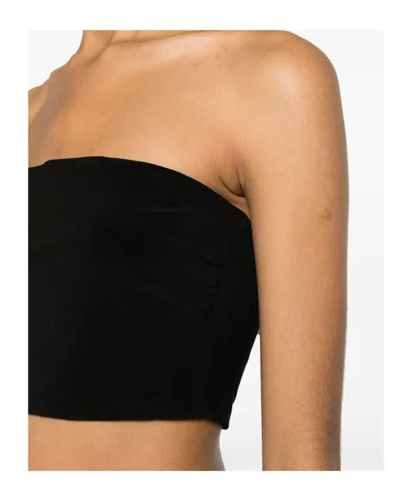Norma Kamali Strapless Ruched Bandeau Top
