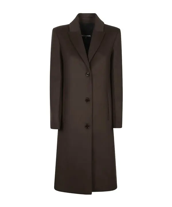 Patrizia Pepe Wool Coat - Black