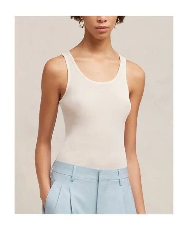 AMI Paris Crewneck Sleeveless Tank Top