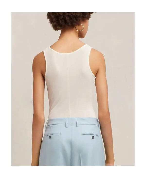 AMI Paris Crewneck Sleeveless Tank Top