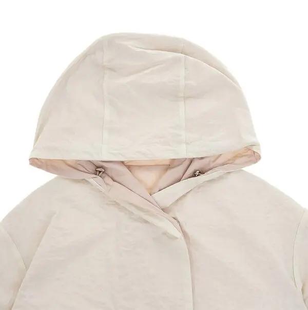 Max Mara Long-sleeved Hooded Coat With Drawcord Waist