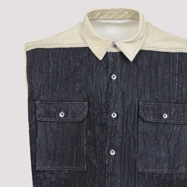Rick Owens Tommy Jumbo Sleeveless Jacket - Black