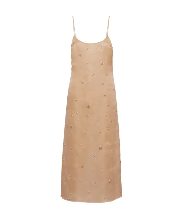 Prada Square Neck Dress - Rope Grey