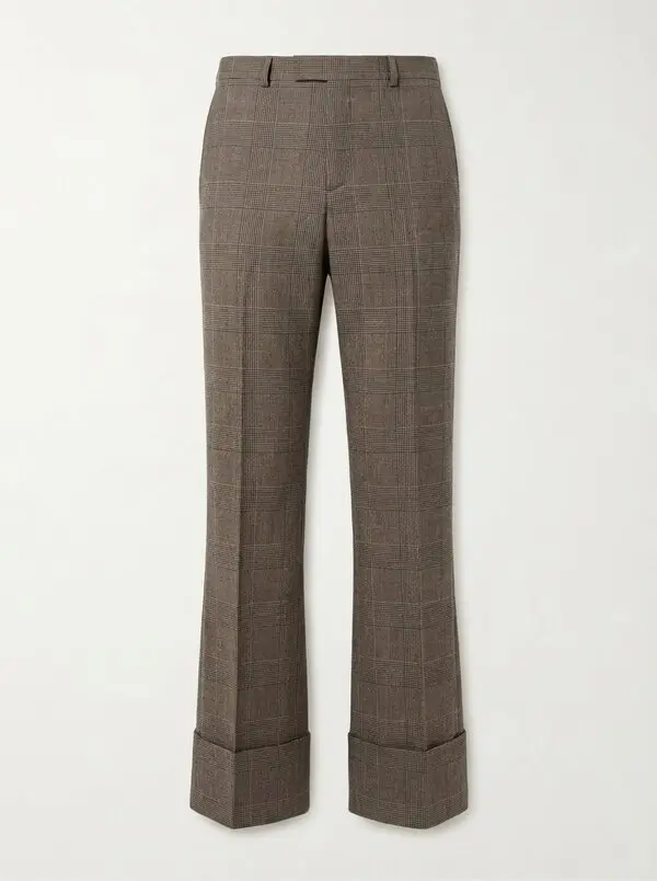 Gucci Houndstooth Flared Tailored Trousers