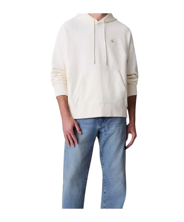 Calvin Klein Long Sleeve Hooded Sweatshirt With Embroidered Logo