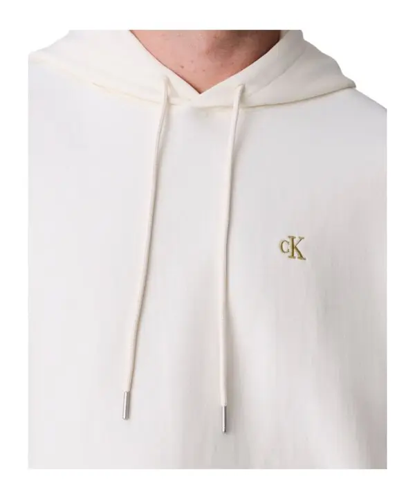 Calvin Klein Long Sleeve Hooded Sweatshirt With Embroidered Logo