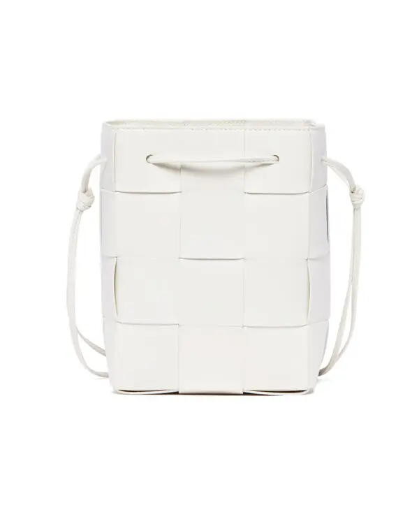 Bottega Veneta Small Cassette Shoulder Bag - White