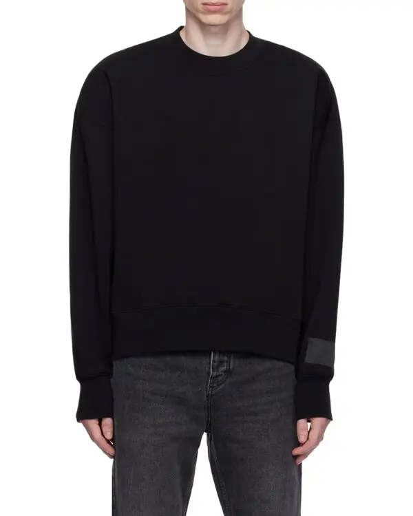 AMI Paris Crewneck Sweatshirt With Logo Patch