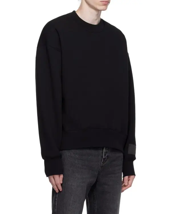 AMI Paris Crewneck Sweatshirt With Logo Patch