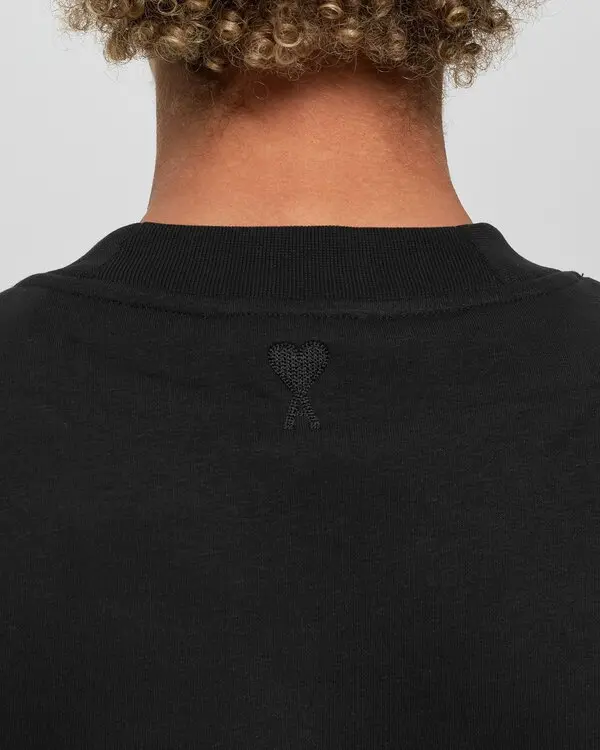 AMI Paris Crewneck Sweatshirt With Logo Patch